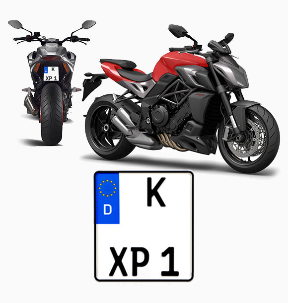 Motorradkennzeichen bestellen – Gratis Versand – Kennzeichen.Express