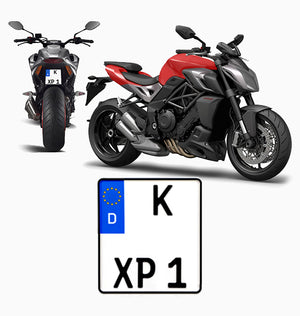 Motorradkennzeichen bestellen – Gratis Versand – Kennzeichen.Express
